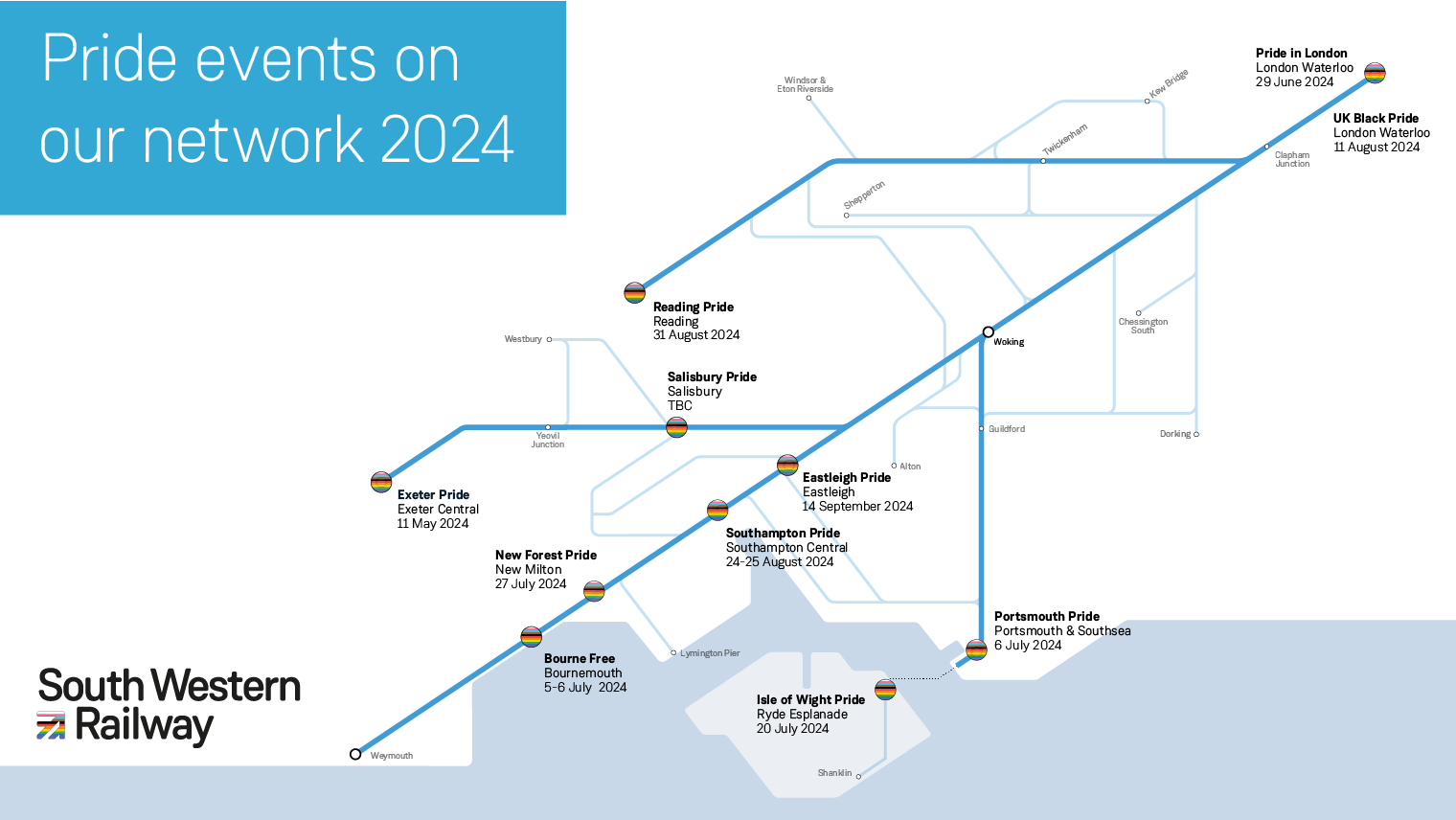 The Best Places to Celebrate Pride | South Western Railway