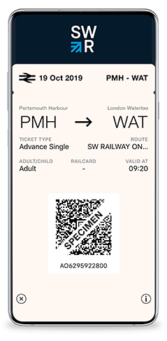 eTicket | Mobile Train Tickets | South Western Railway